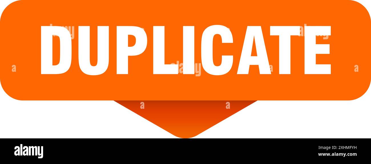 duplicate sticker. duplicate sign on transparent background ...