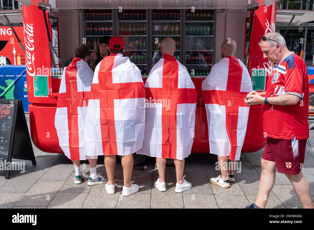 14.07.2024, Berlin, Germany, Europe - Supporters of the English ...