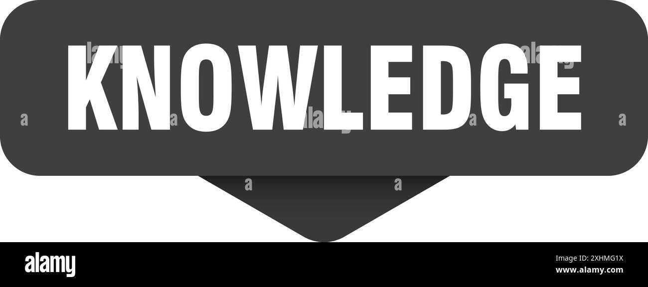 knowledge sticker. knowledge sign on transparent background ...