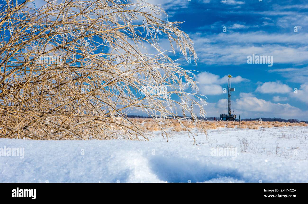 Drilling for oil in Ohio Stock Photo - Alamy