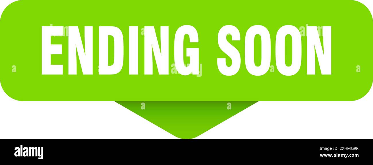 ending soon sticker. ending soon sign on transparent background ...