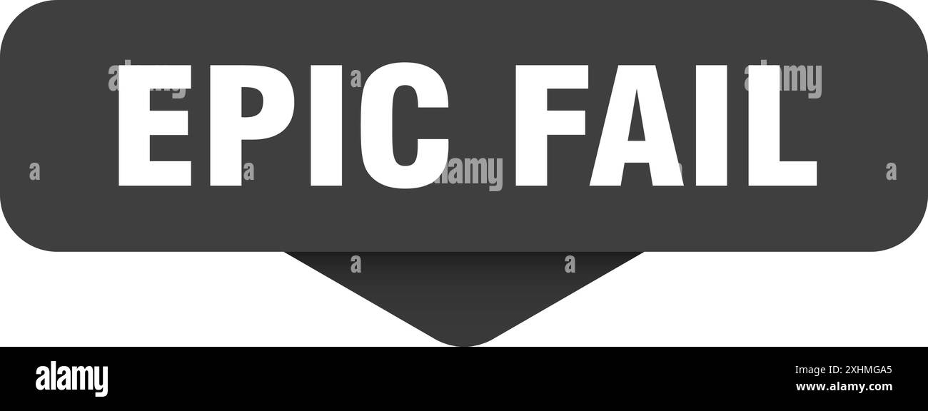 epic fail sticker. epic fail sign on transparent background ...