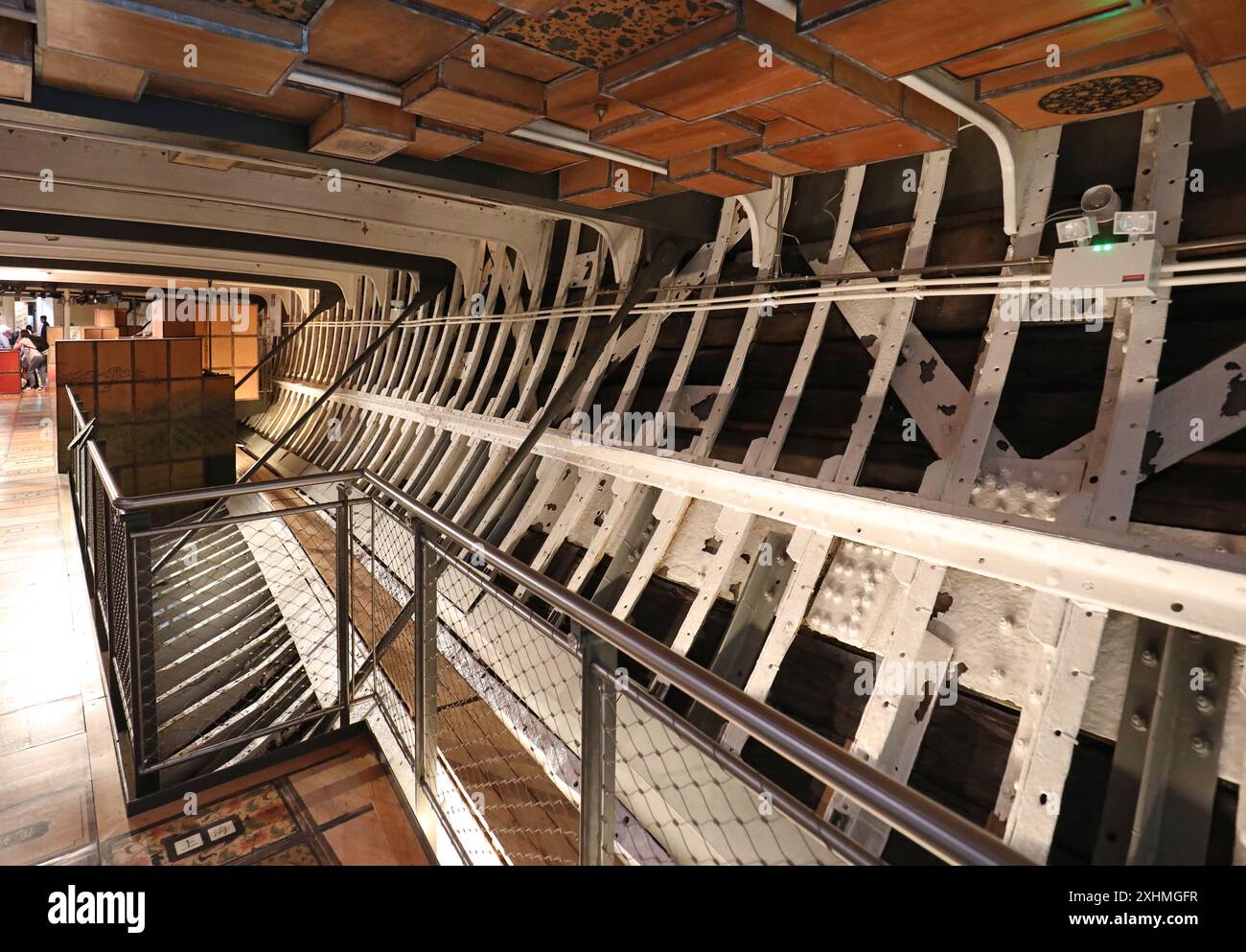 Lower decks of the Cutty Sark, the famous sailing ship at Geenwich ...