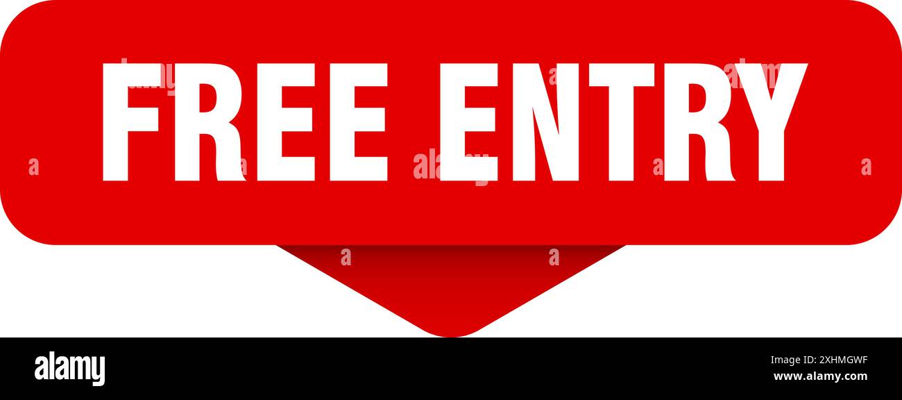 free entry sticker. free entry sign on transparent background ...