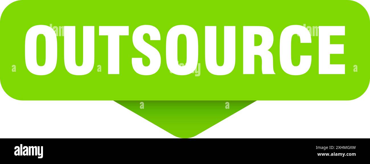 outsource sticker. outsource sign on transparent background ...