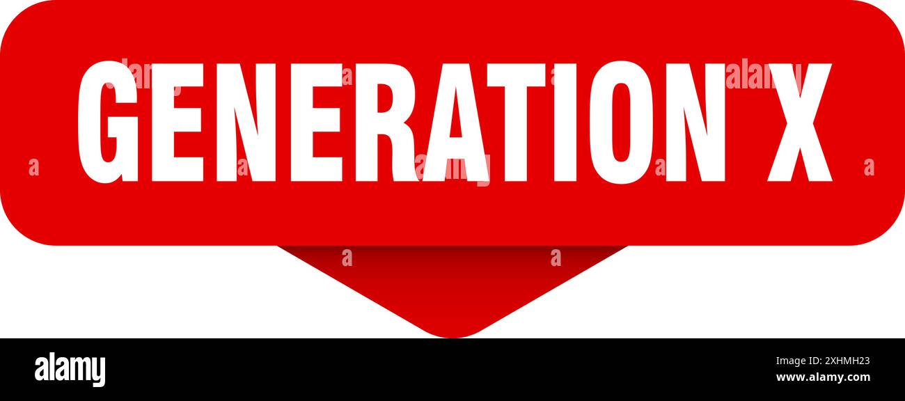 generation x sticker. generation x sign on transparent background ...