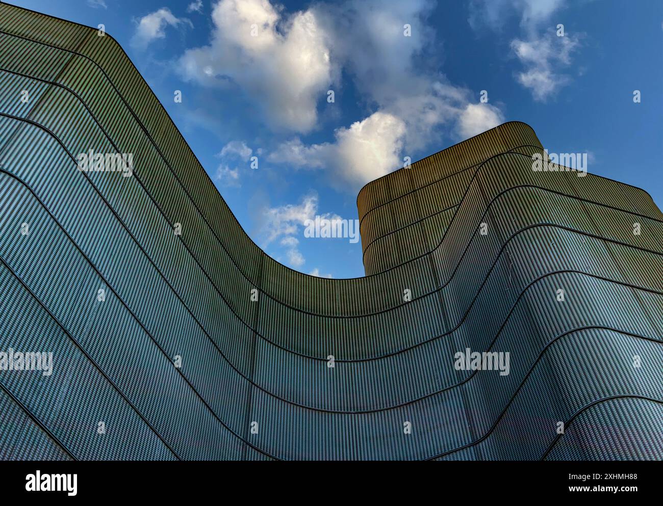 Beautiful modern curved metal architecture Stock Photo - Alamy