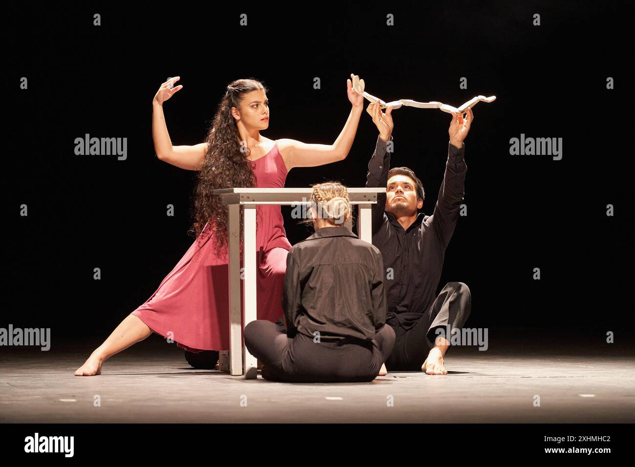 Representation in the centenary park of a theatrical/musical work Stock ...