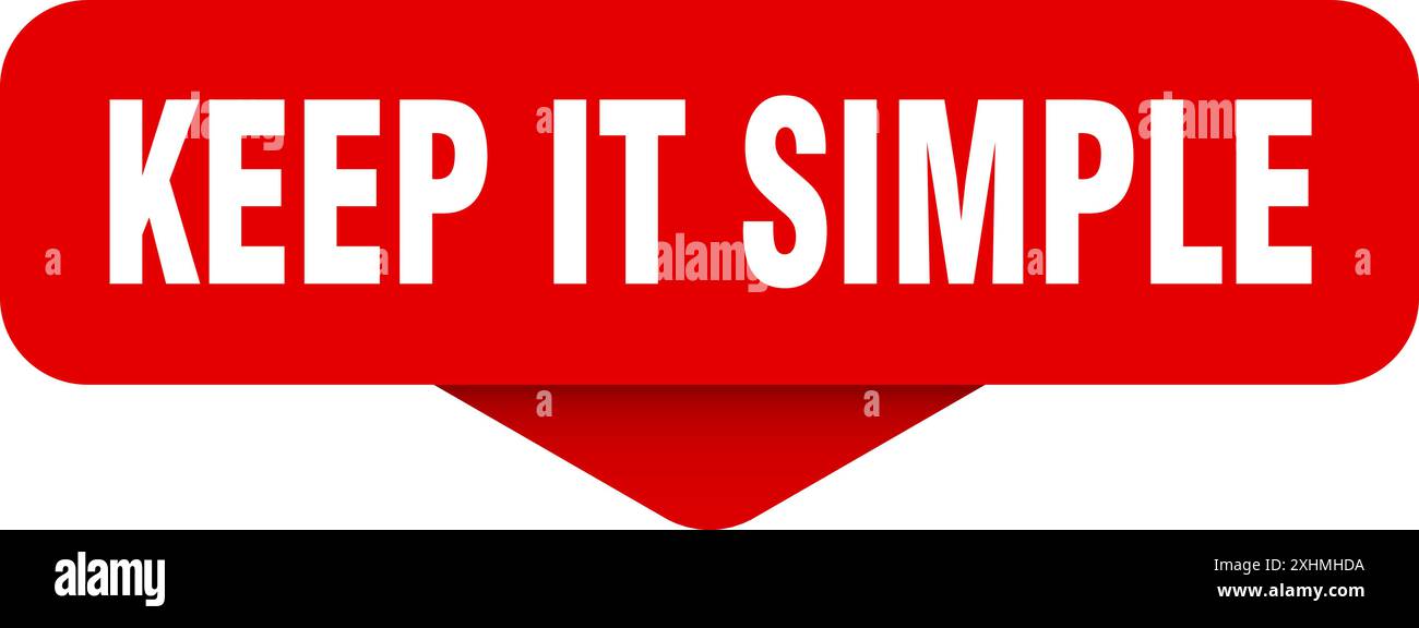 keep it simple sticker. keep it simple sign on transparent background ...