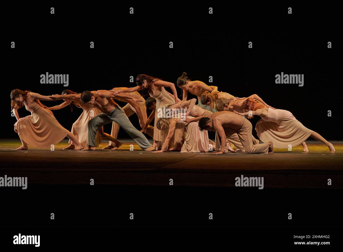 Representation in the centenary park of a theatrical/musical work Stock ...