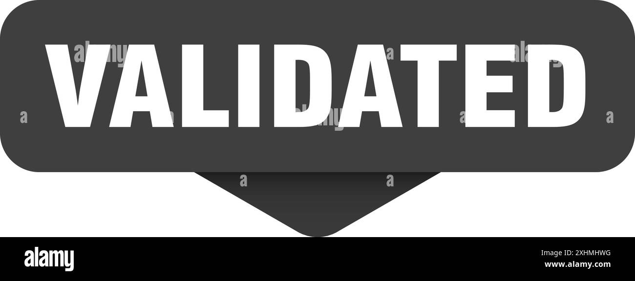 validated sticker. validated sign on transparent background ...