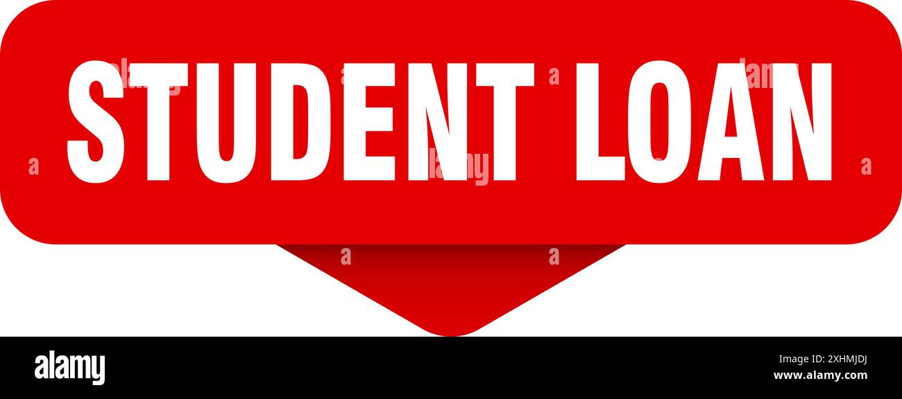 student loan sticker. student loan sign on transparent background ...