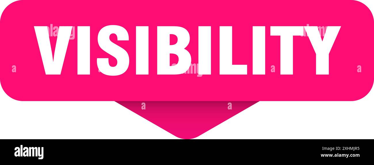 visibility sticker. visibility sign on transparent background ...