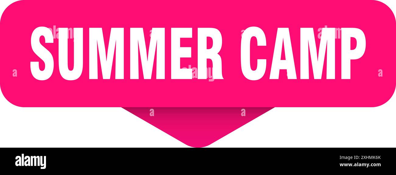 summer camp sticker. summer camp sign on transparent background ...