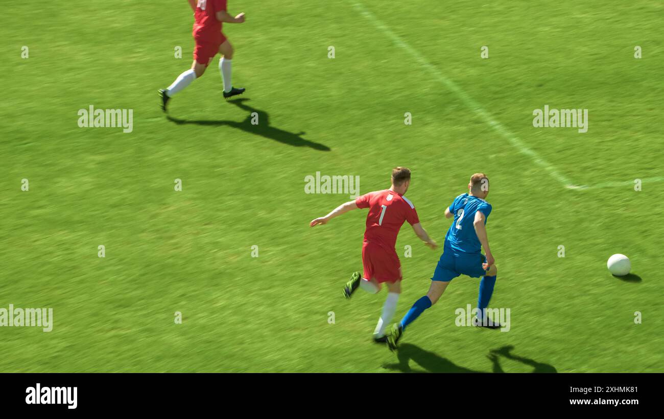 Stadium Soccer Football Match International Championship: Blue Team ...