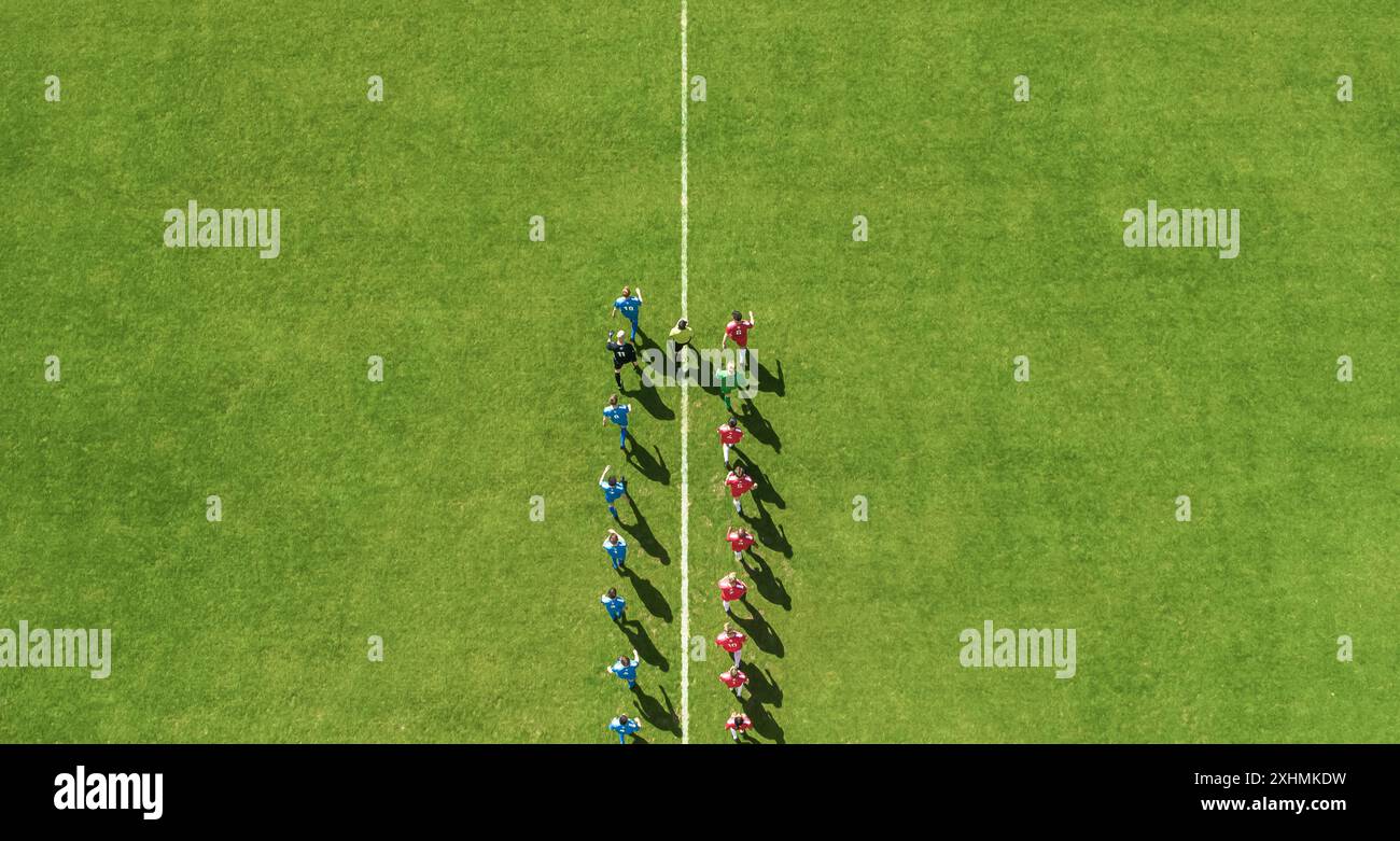 Players two teams enter hi-res stock photography and images - Alamy