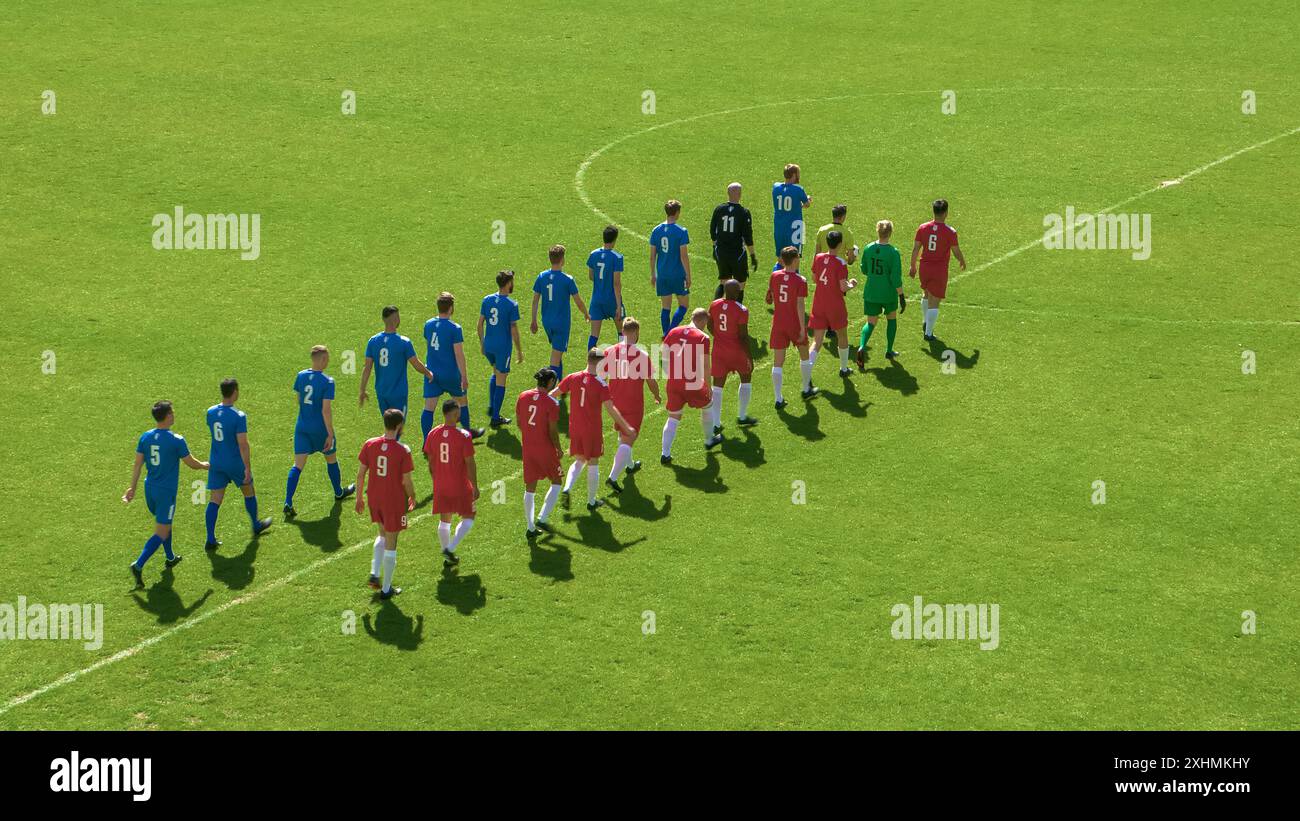 Players two teams enter hi-res stock photography and images - Alamy