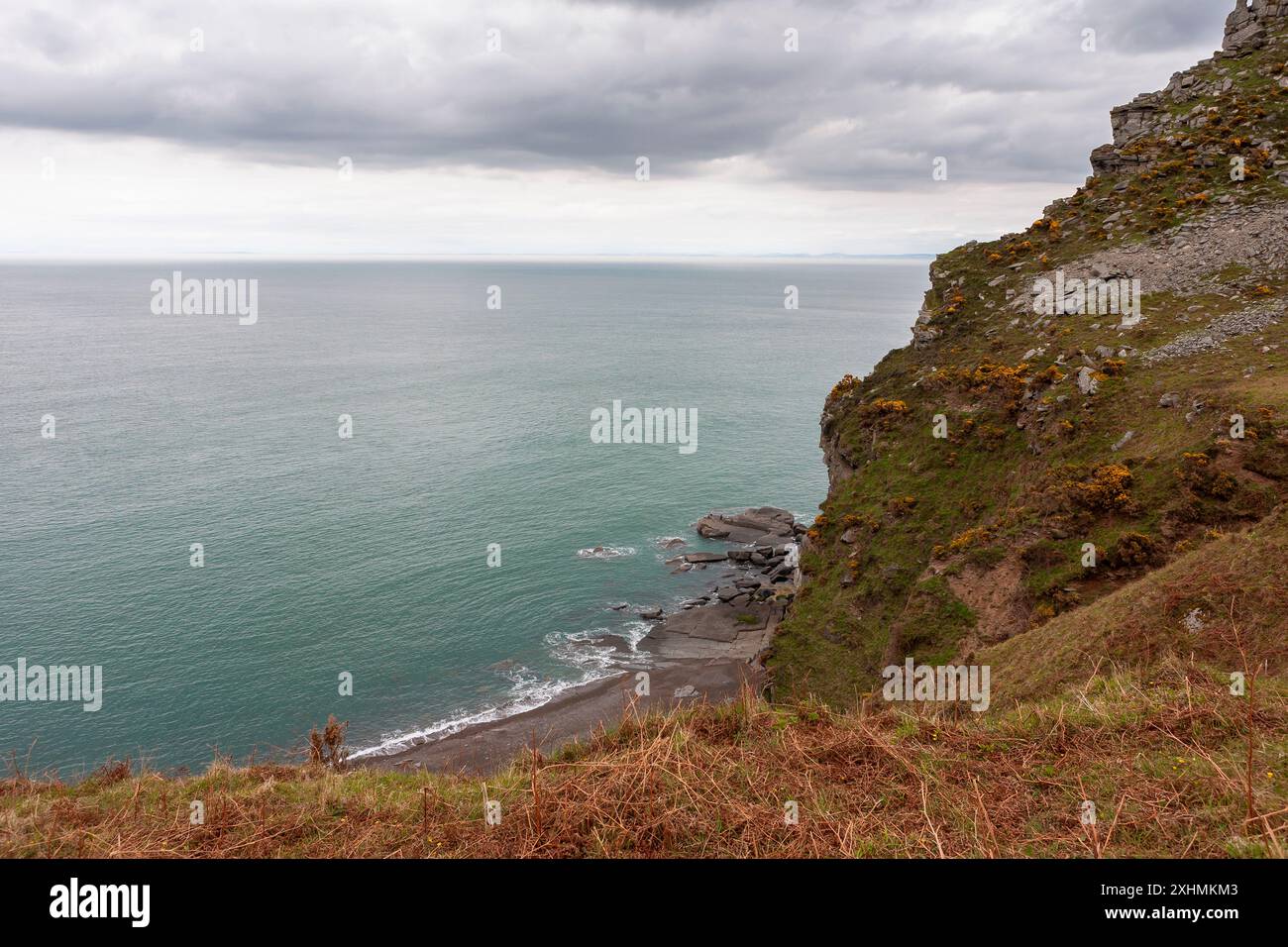 The North Devon coast at Wringcliff Bay, Valley of Rocks, Devon, UK ...