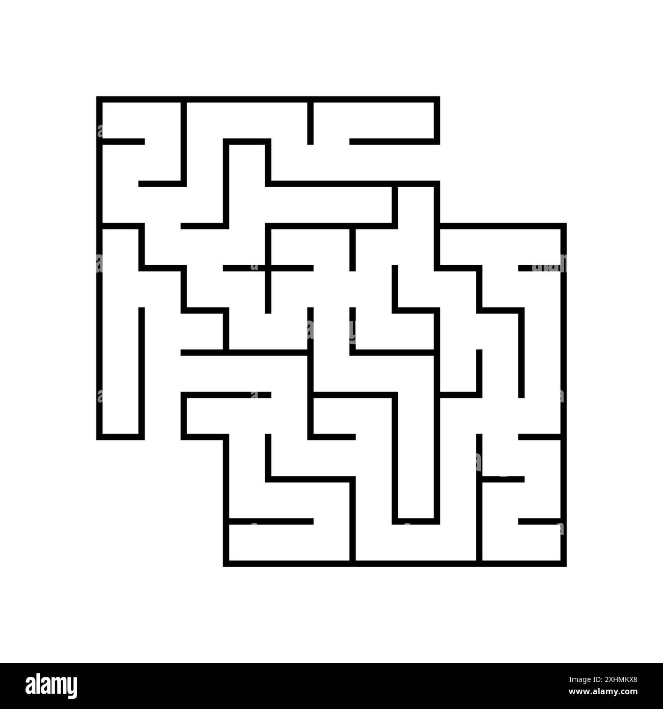 Square maze. Game for kids. Funny labyrinth. Education developing ...