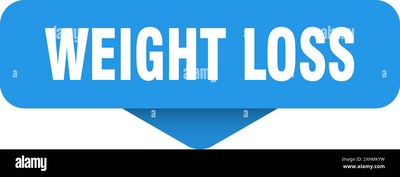 weight loss sticker. weight loss sign on transparent background ...