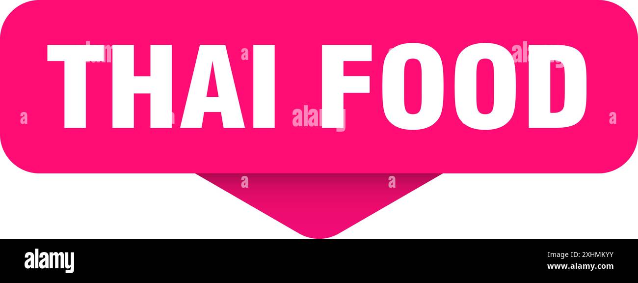 thai food sticker. thai food sign on transparent background ...