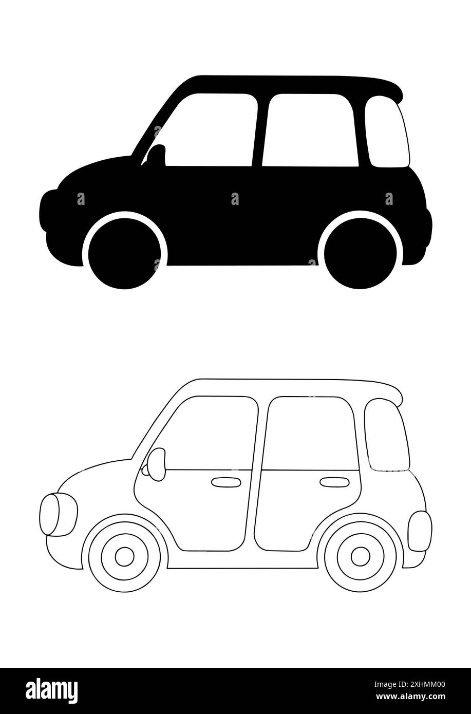 Black silhouette. Nice car. Design element. Vector illustration ...