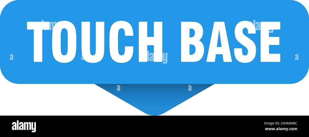 touch base sticker. touch base sign on transparent background ...