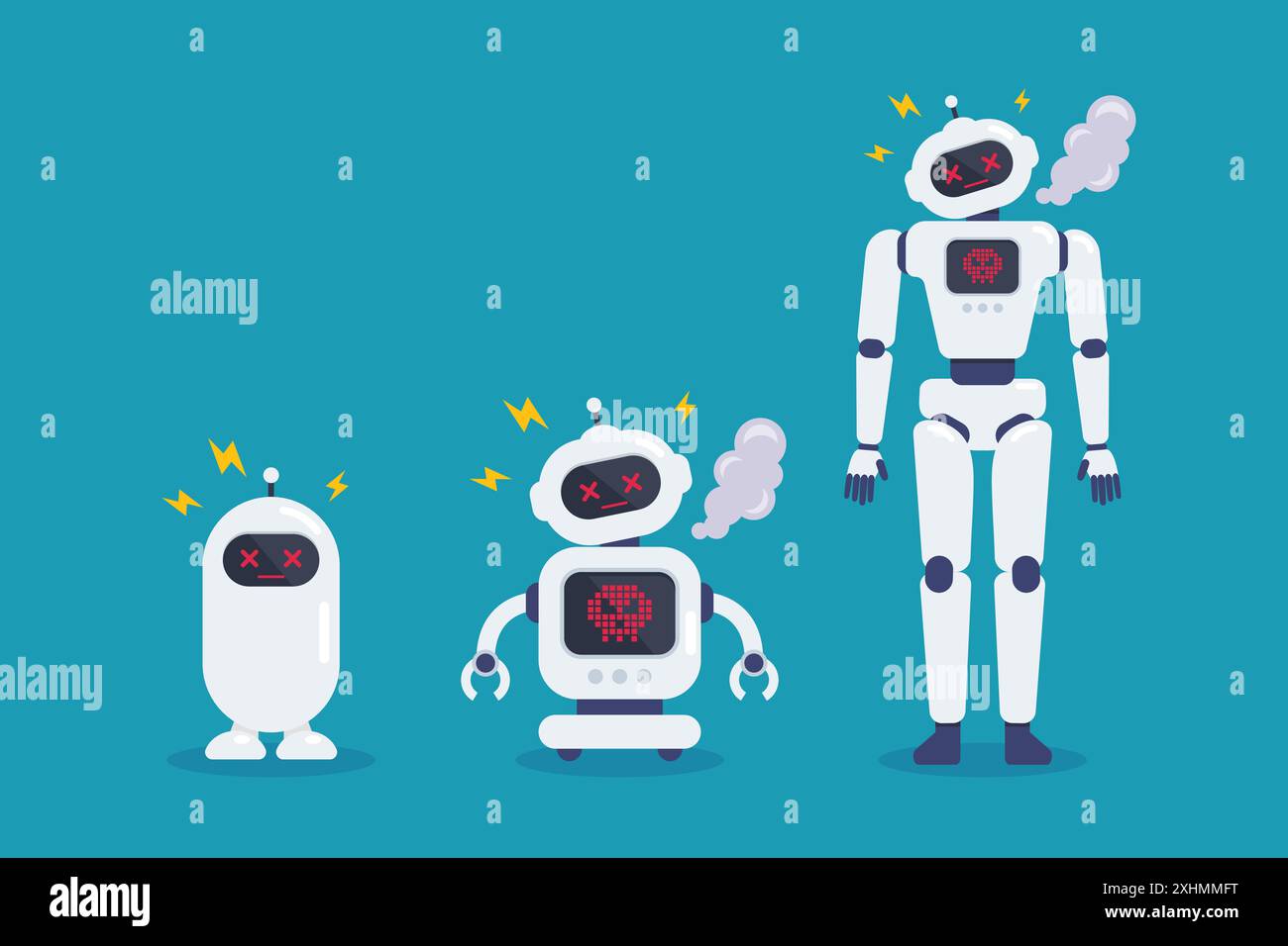 Repair robots vector vectors hi-res stock photography and images - Alamy