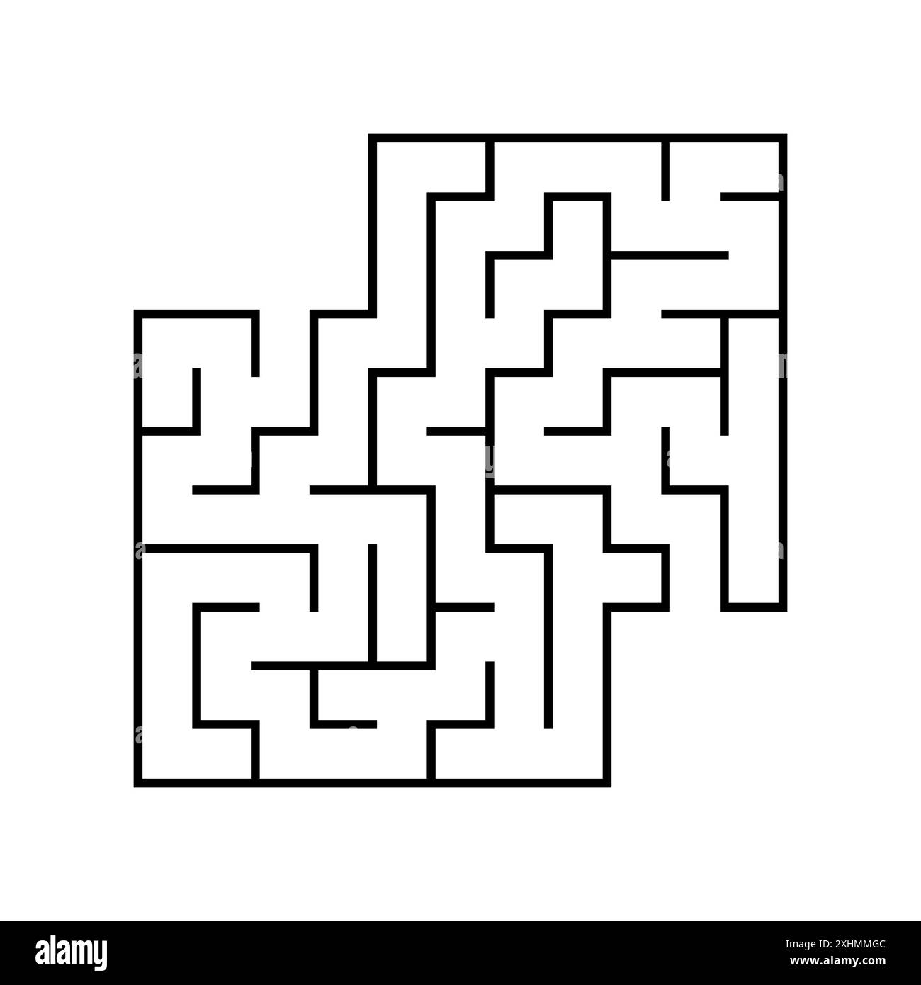 Square maze. Game for kids. Funny labyrinth. Education developing ...