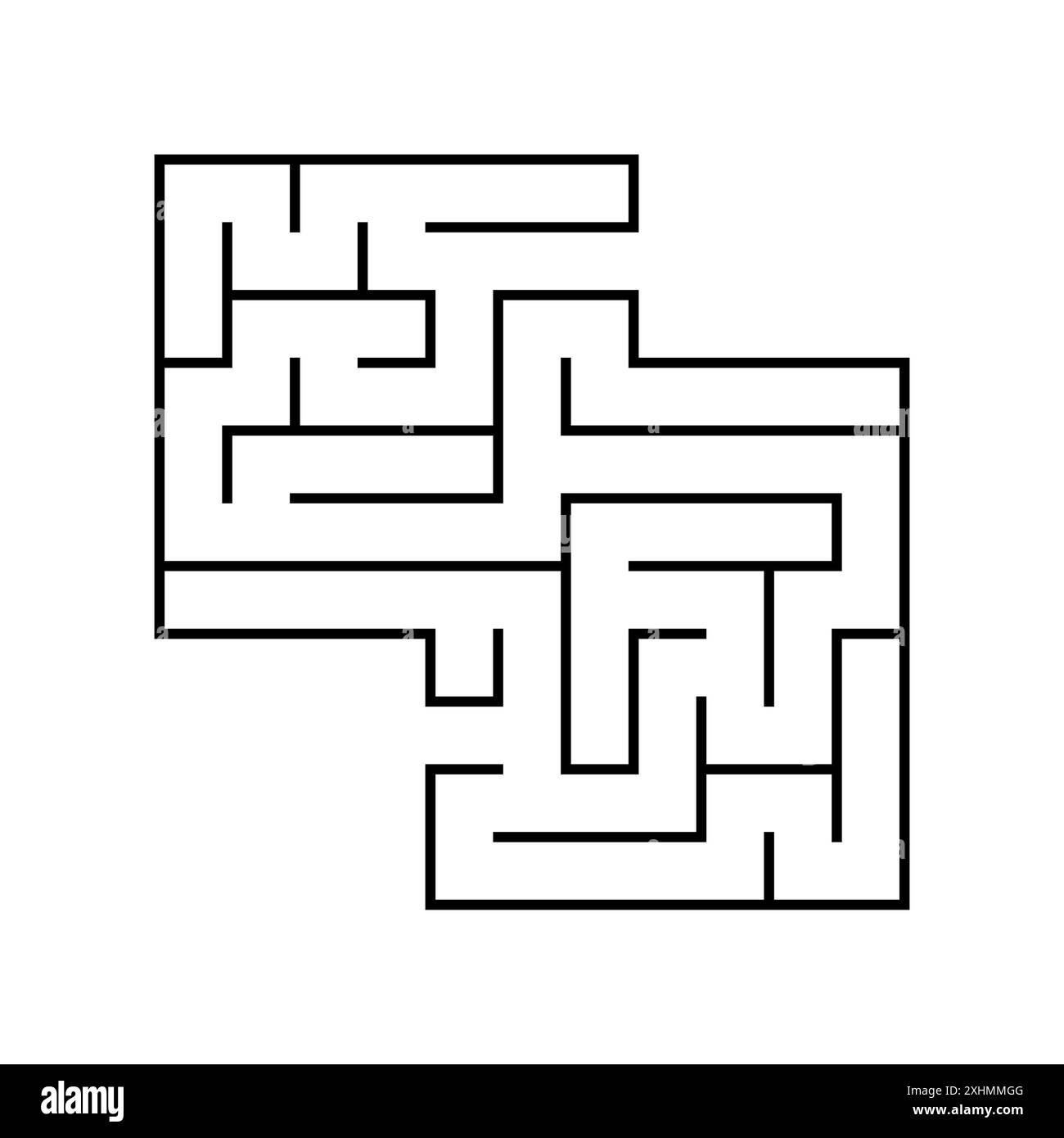 Square maze. Game for kids. Funny labyrinth. Education developing ...