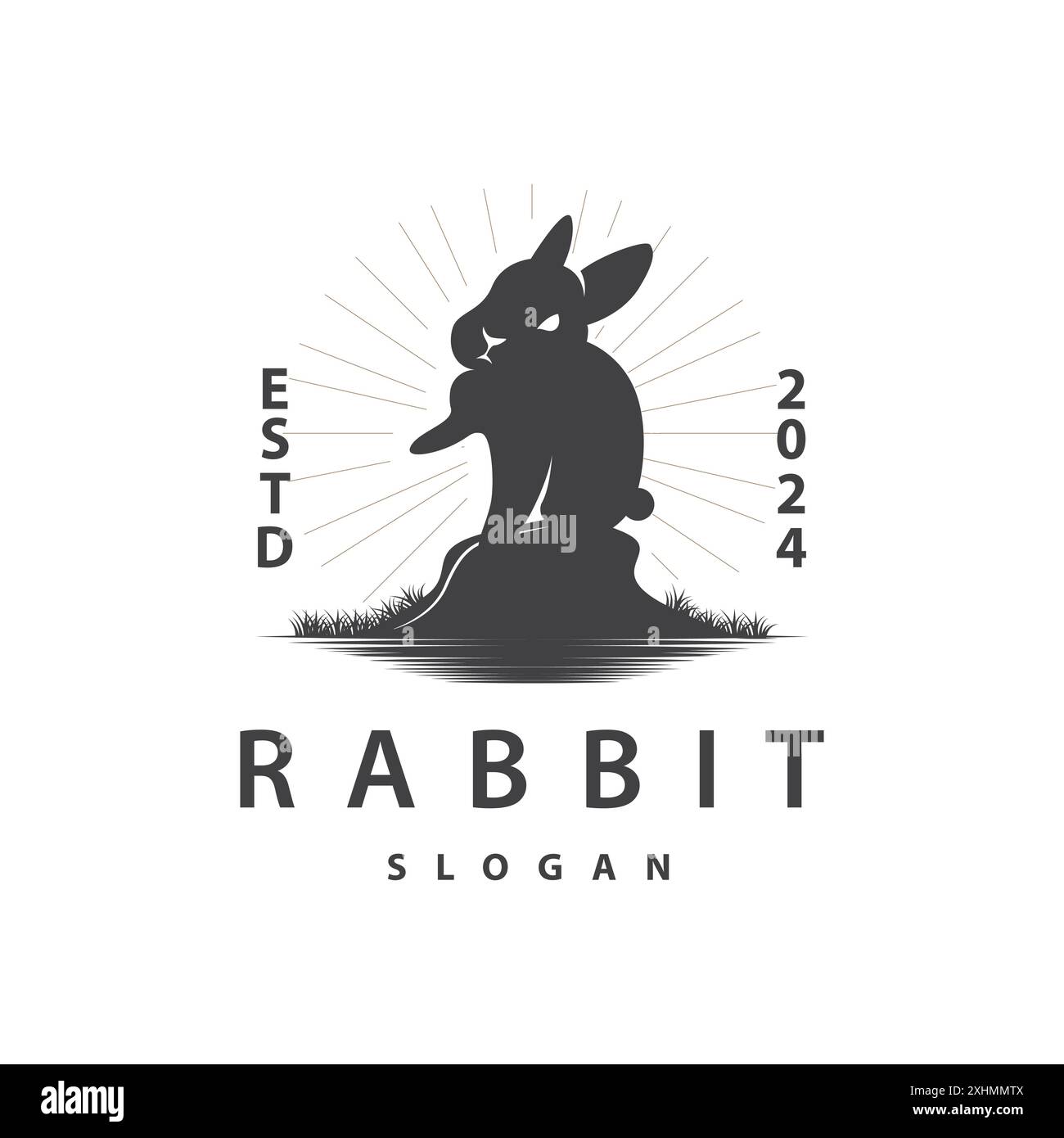 Bunny logo Stock Vector Images - Alamy