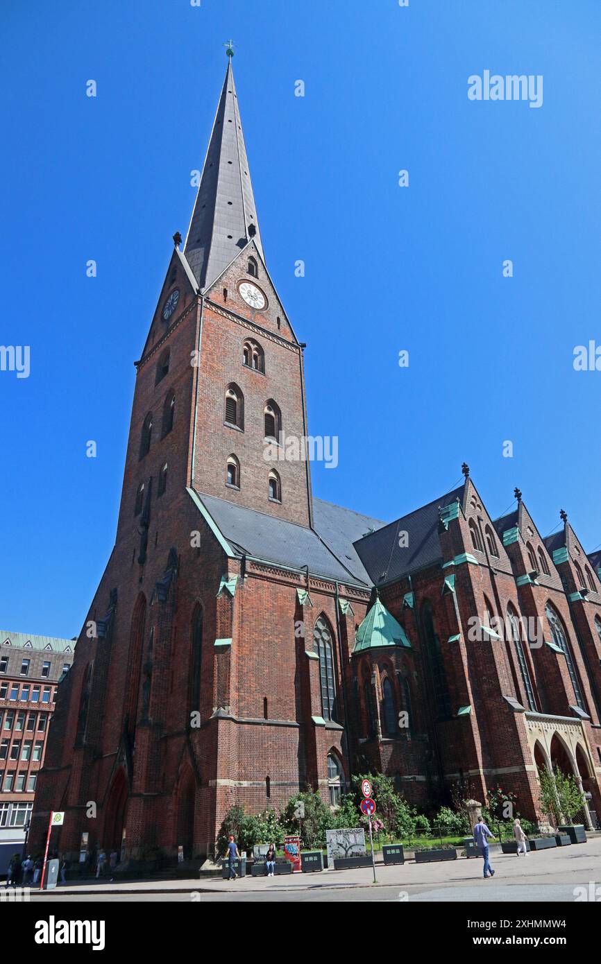 St Petri church, oldest in Hamburg, Germany Stock Photo - Alamy