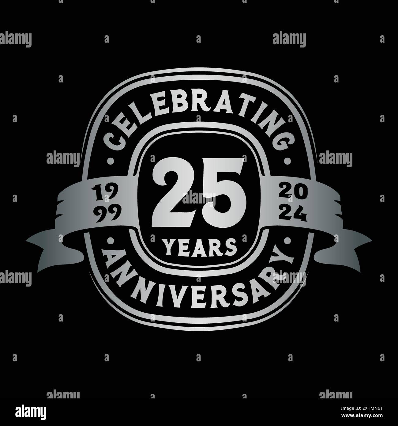 25th Anniversary Celebration Logo Design Template. 25th Anniversary ...