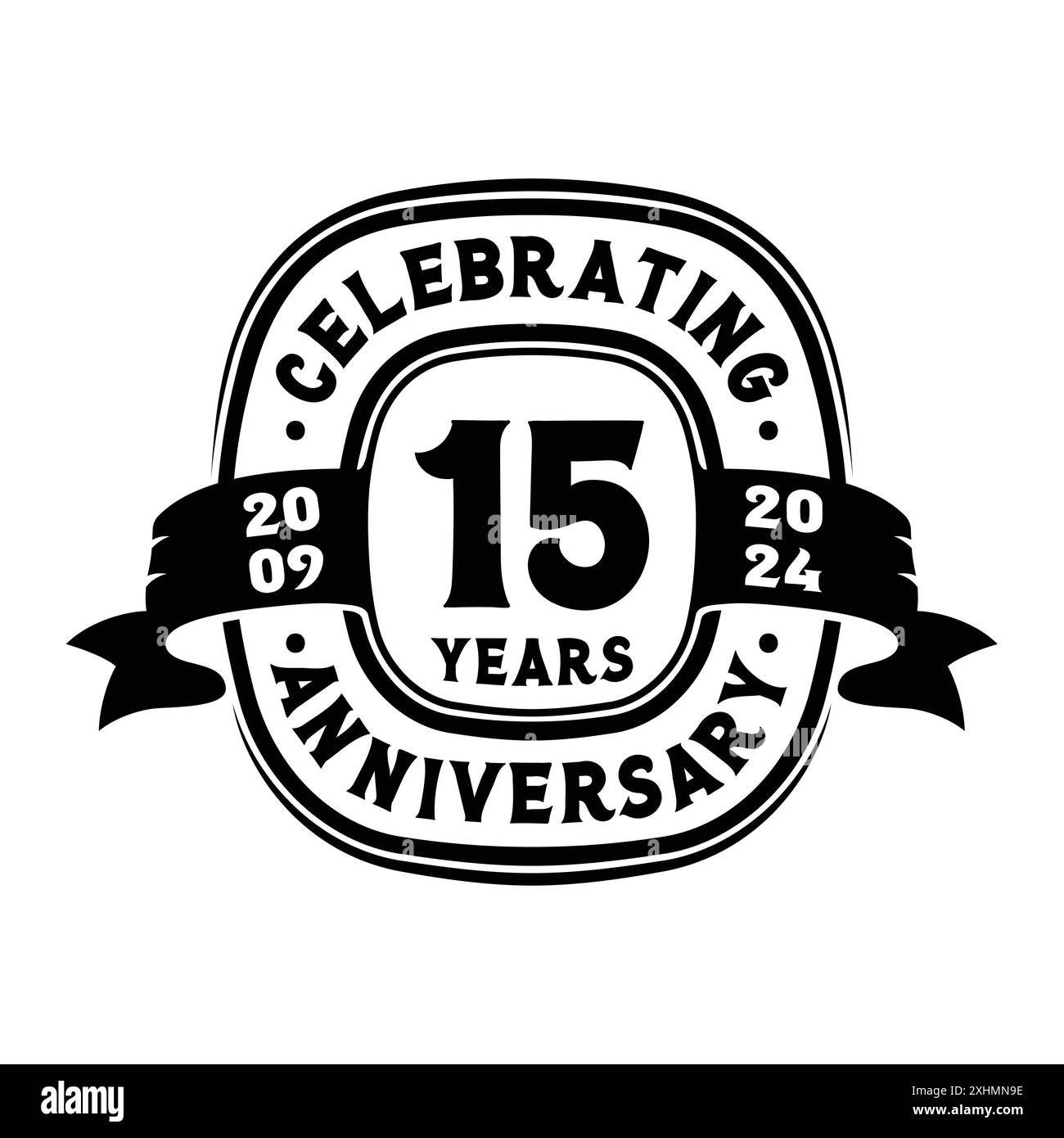 15th Anniversary Celebration Logo Design Template. 15th Anniversary Vector and Illustration ...