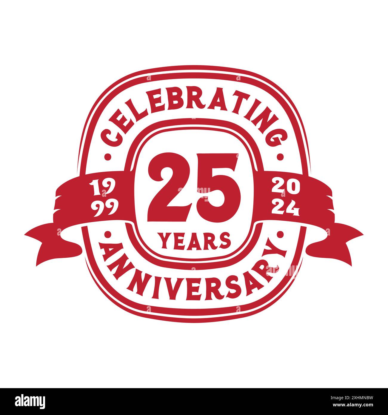 25th Anniversary Celebration Logo Design Template. 25th Anniversary ...