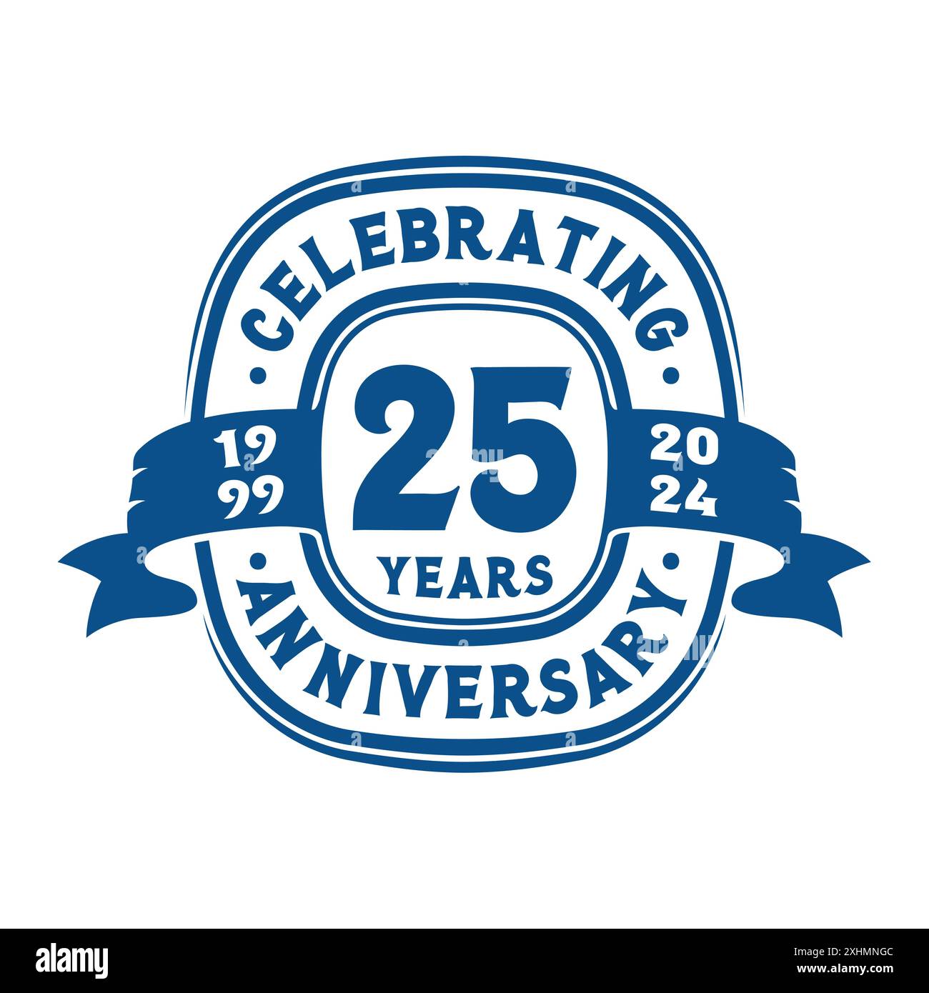 25th Anniversary Celebration Logo Design Template. 25th Anniversary ...