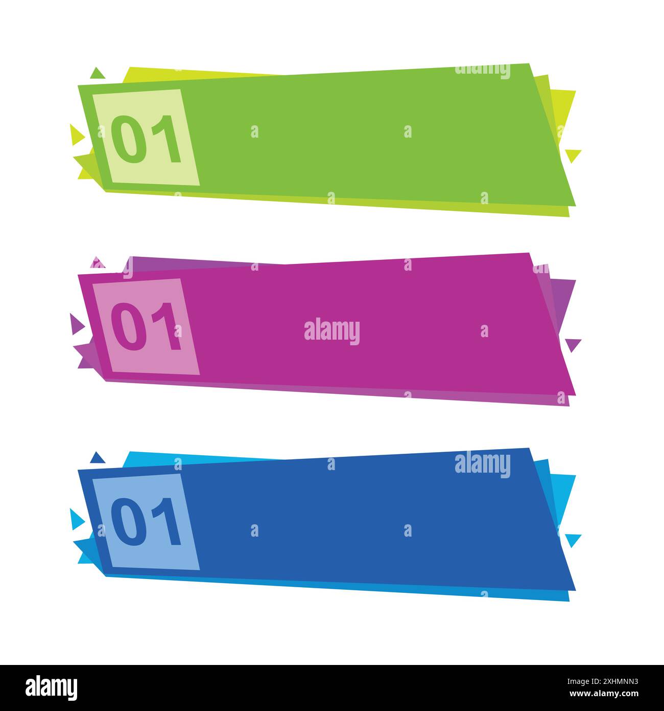 Creative colorful banners text box designs, and art Stock Vector Image ...