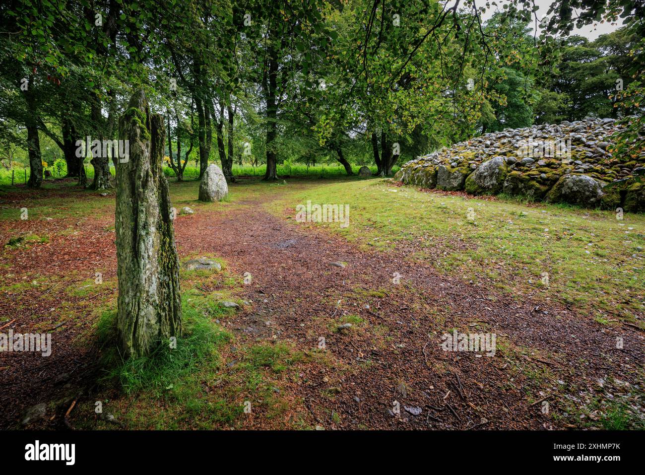 The Bronze Age Clava Cairns, Inverness, Scotland Stock Photo - Alamy