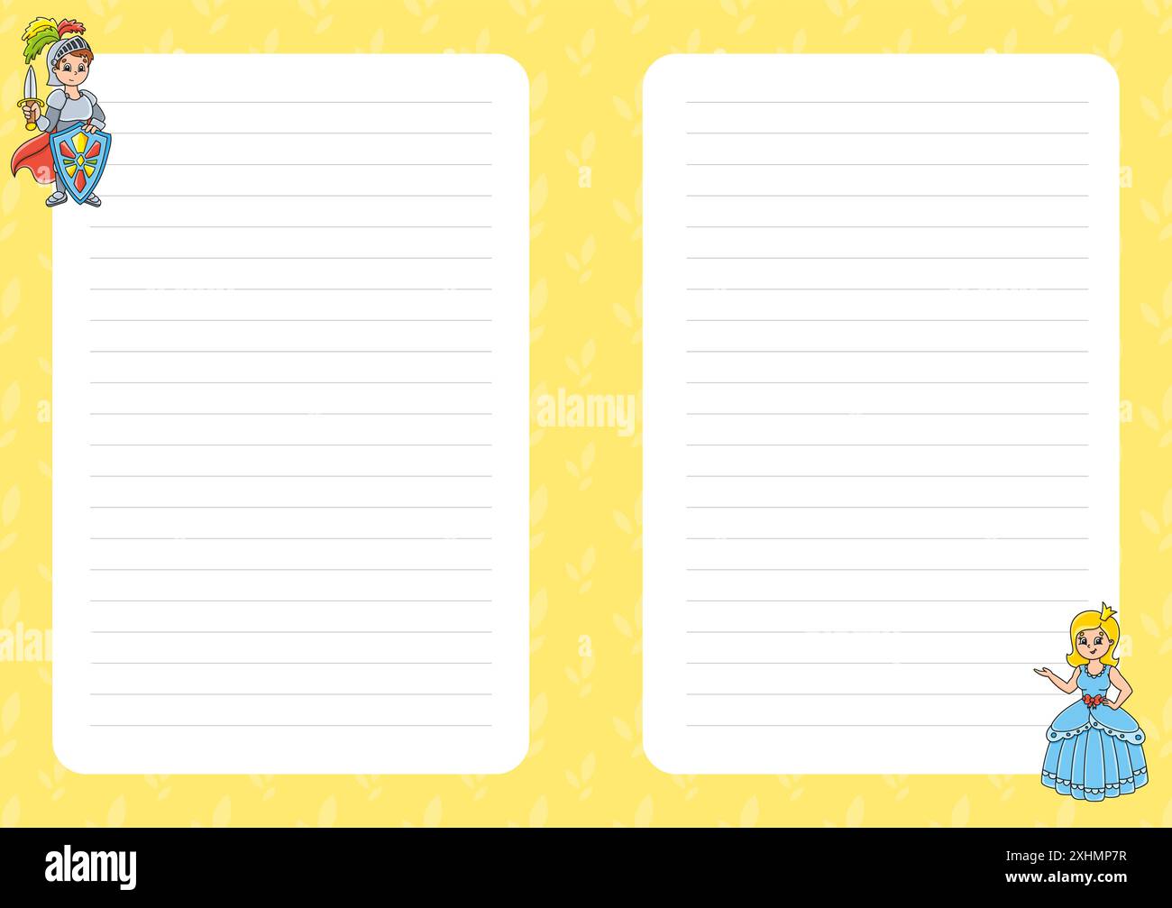 Colored sheet template for notes. Paper page for journal, notebook ...