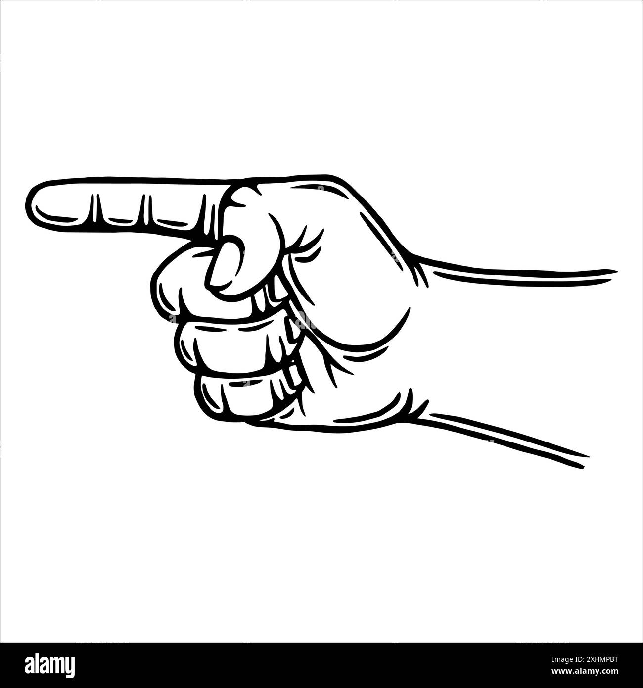 Finger pointed Stock Vector Images - Alamy