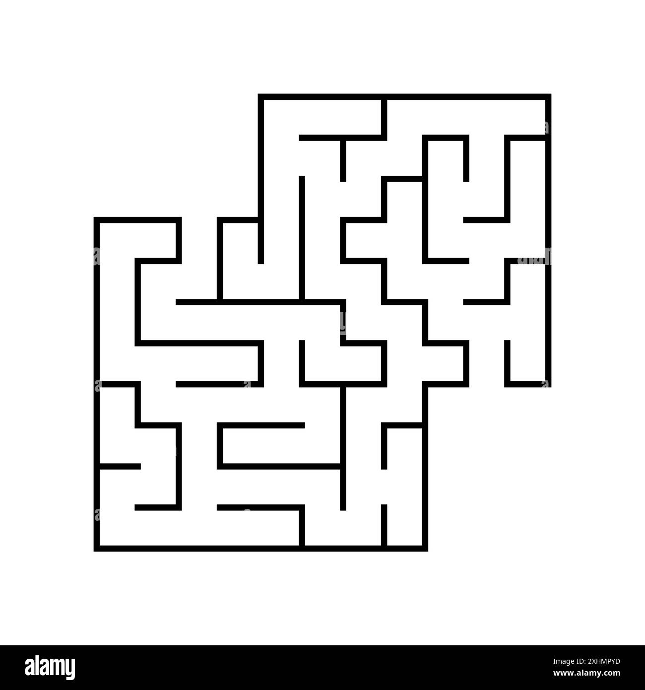 Square maze. Game for kids. Funny labyrinth. Education developing ...