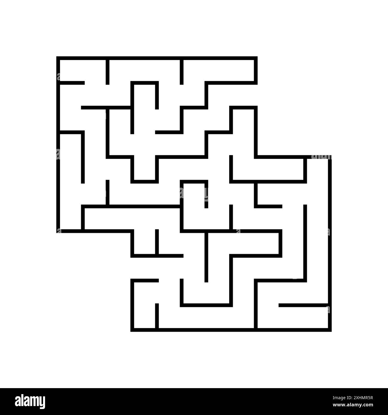Square maze. Game for kids. Funny labyrinth. Education developing ...