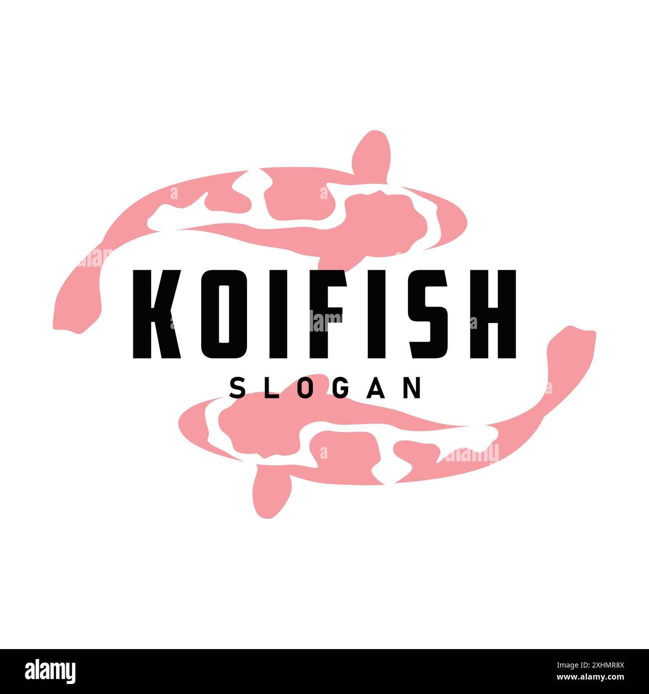 Koi Fish Logo Simple Design Vector Illustration Stock Vector Image ...