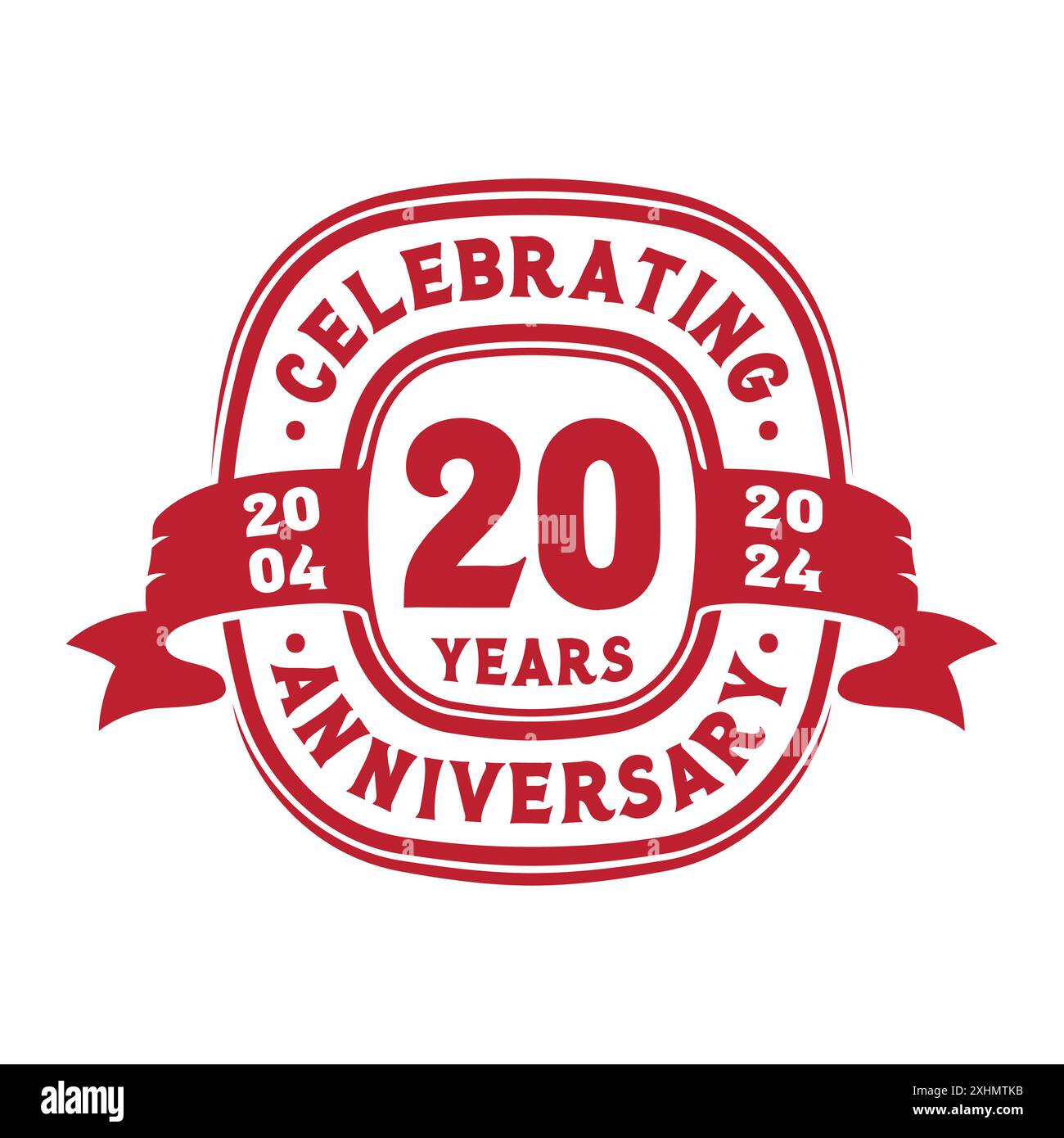 20th Anniversary Celebration Logo Design Template. 20th Anniversary ...