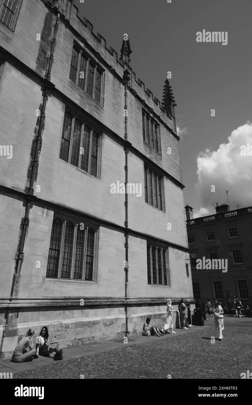 Bodleian library at oxford university Black and White Stock Photos ...
