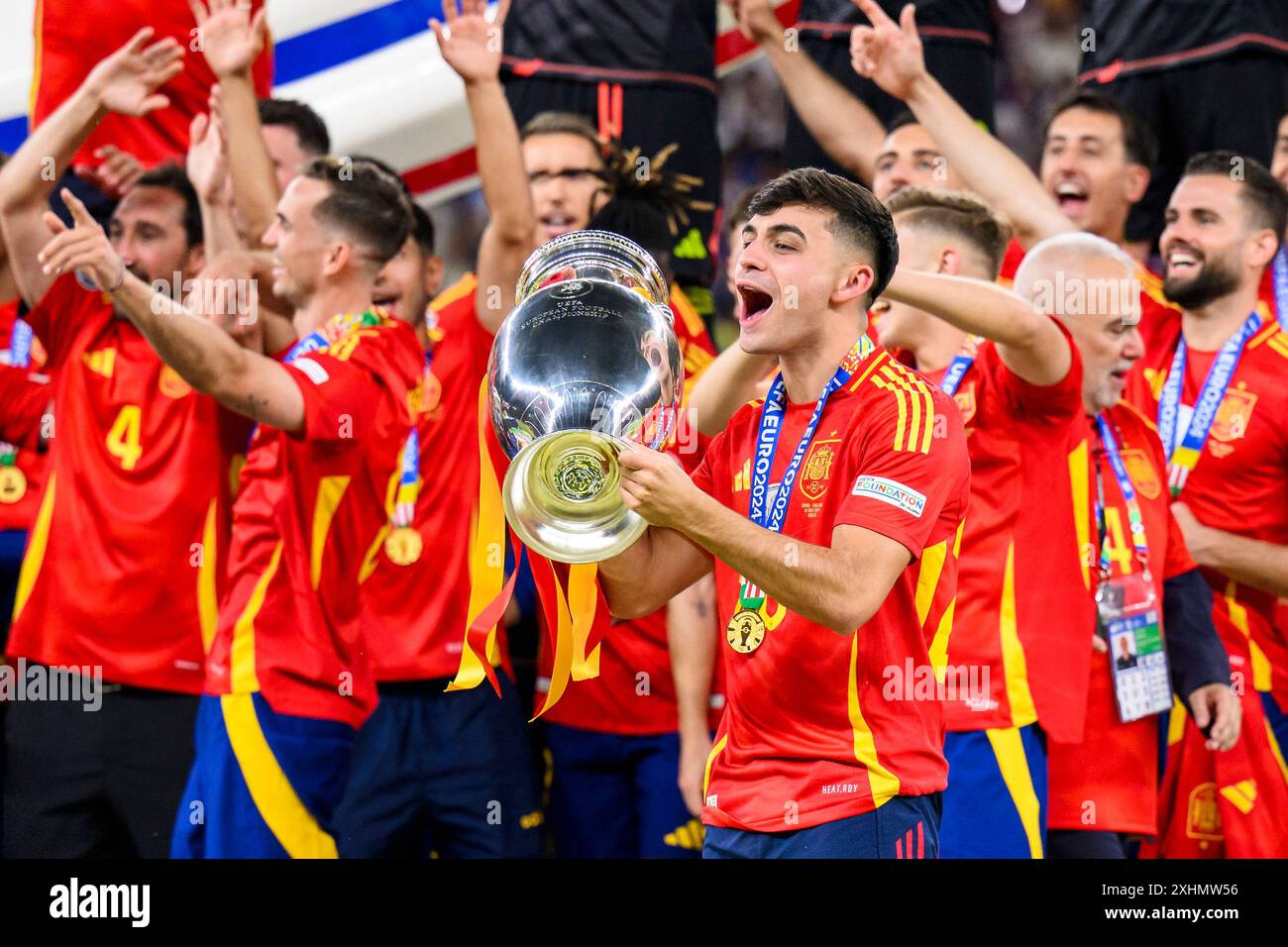 14 July 2024, Berlin: Soccer, UEFA Euro 2024, European Championship ...