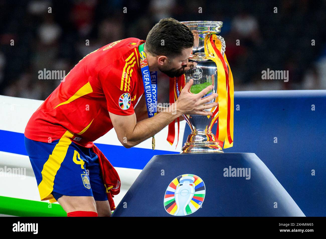 14 July 2024, Berlin: Soccer, UEFA Euro 2024, European Championship ...