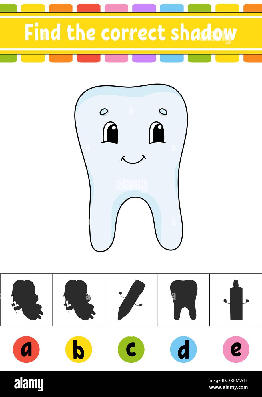 Find the correct shadow. Education developing worksheet. Activity page ...