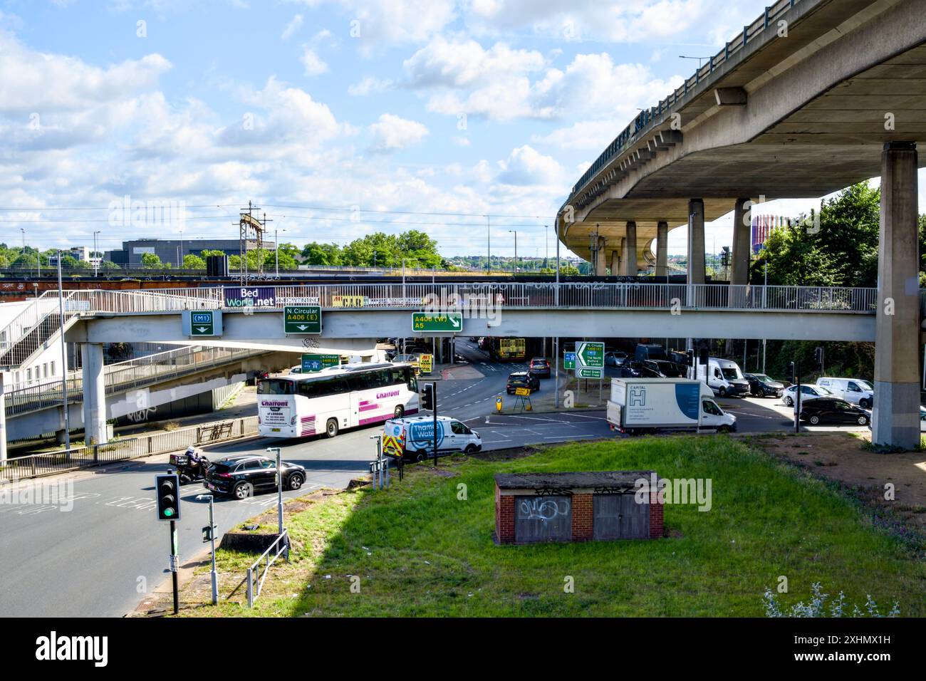 Staples Corner Road Junction, Borough of Barnet, London, England, U.K ...