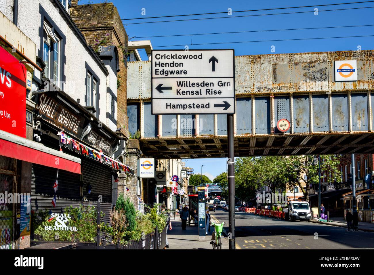 Kilburn High Road, Borough of Brent, London, England, U.K Stock Photo ...